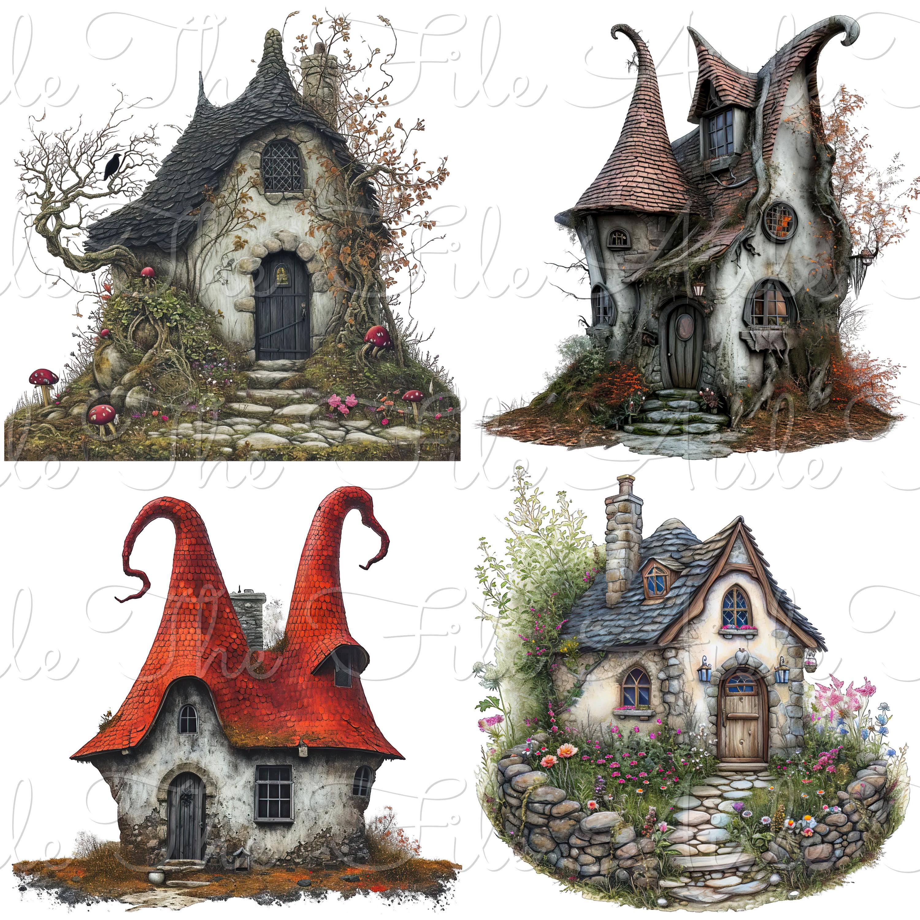 Fairy House Collection Digital Paper Pack - Etsy
