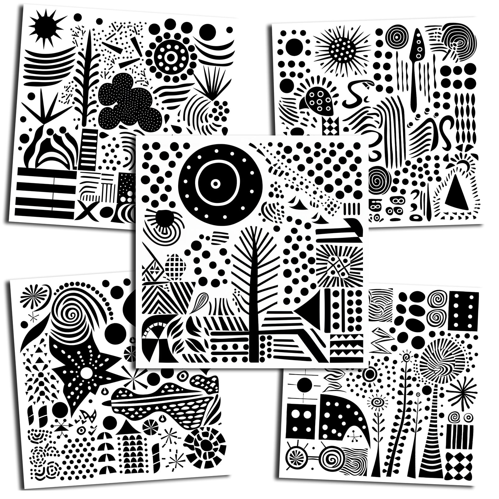 Digital Doodles Paper Pack - Etsy