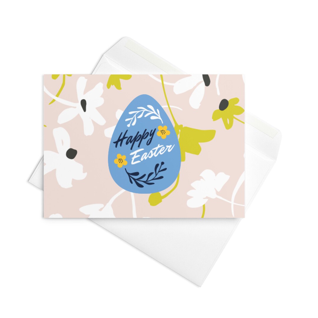 Easter Greeting Card With Heartfelt Poem and Vibrant Spring Designs ...
