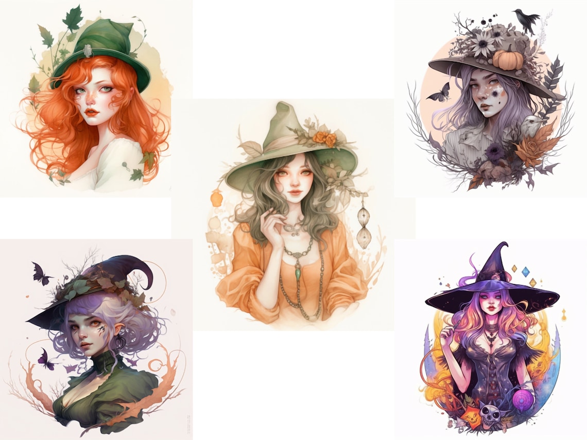 Good Witch Clipart, Witch Clip Art Png, Magic Clip Art, Mystical ...