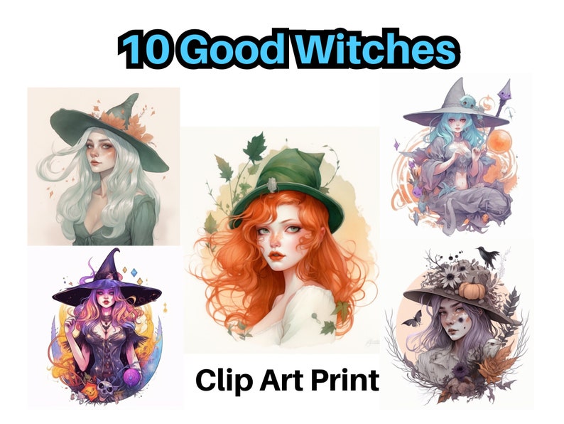 Good Witch Clipart, Witch Clip Art Png, Magic Clip Art, Mystical ...