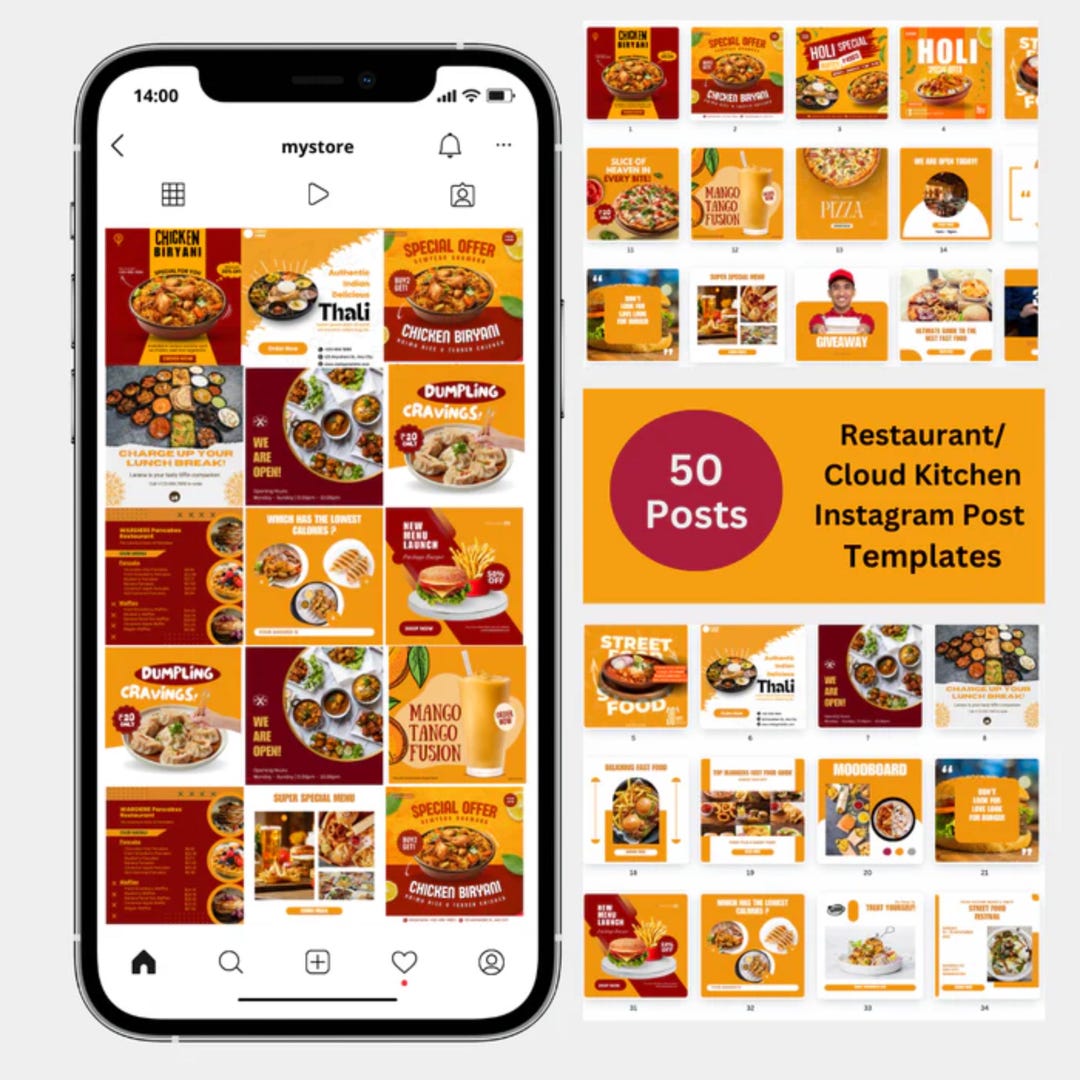 50+ Restaurant Social Media Posts | Restaurant Instagram Posts | Bar ...