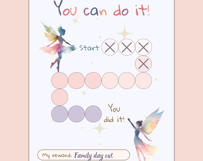 Printable Fairies Reward Chart | Behavior Chart | Daily Chore Chart ...