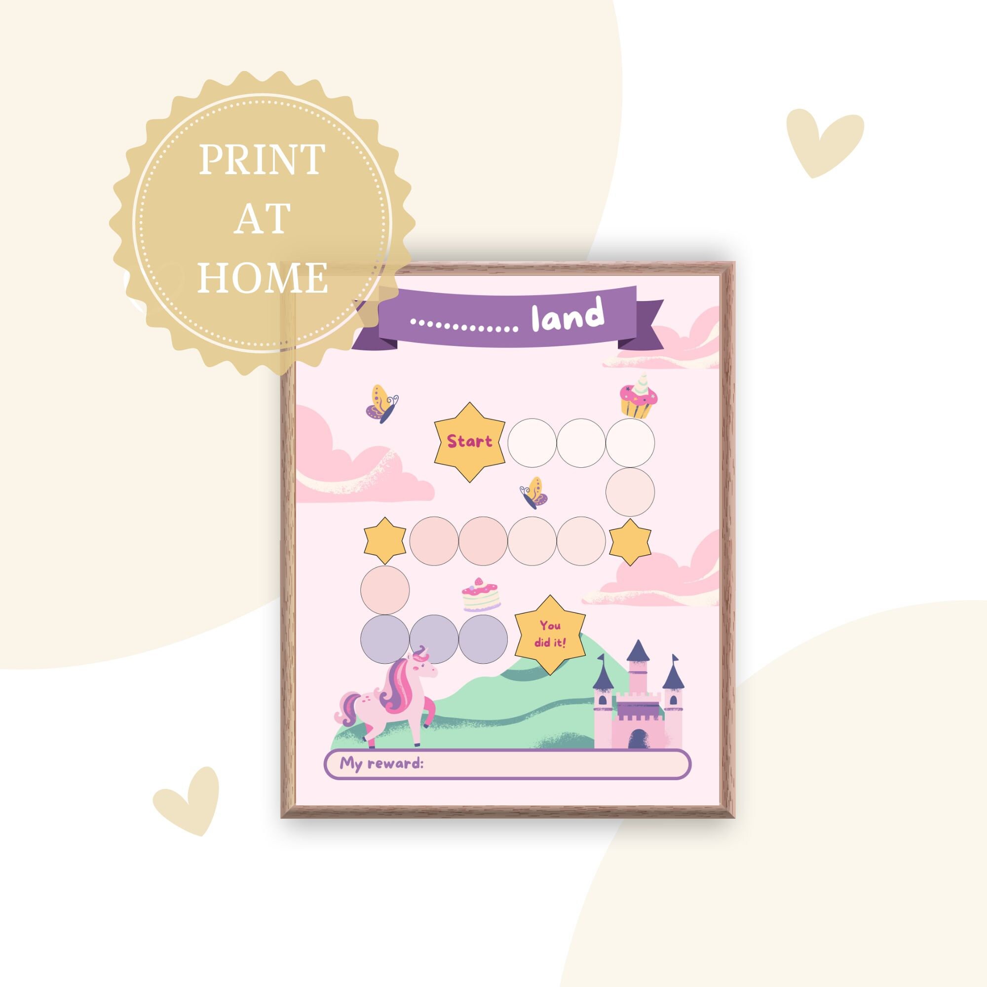 Unicorn Kids Reward Chart - Behavior Tracker & Motivation Tool for ...