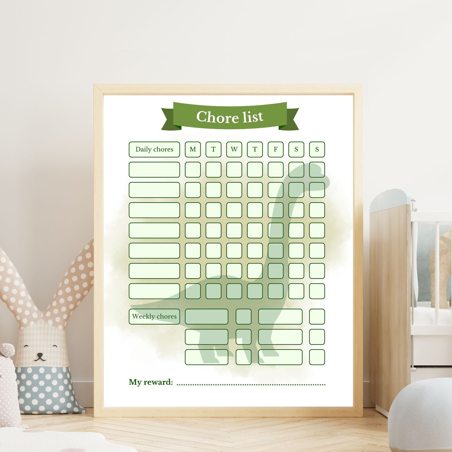 Chore Chart for Kids,kids Routine Chart Printable,kids Responsibility ...