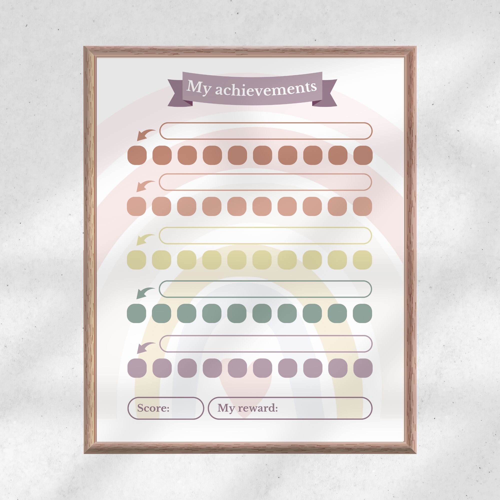 Kids Reward Chart Reward Chart Toddlers Reward Chart - Etsy