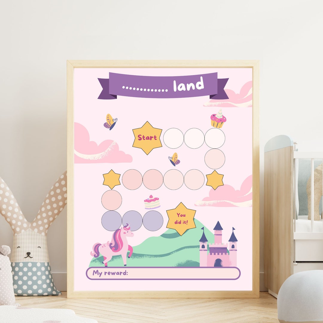 Unicorn Kids Reward Chart - Behavior Tracker & Motivation Tool for ...