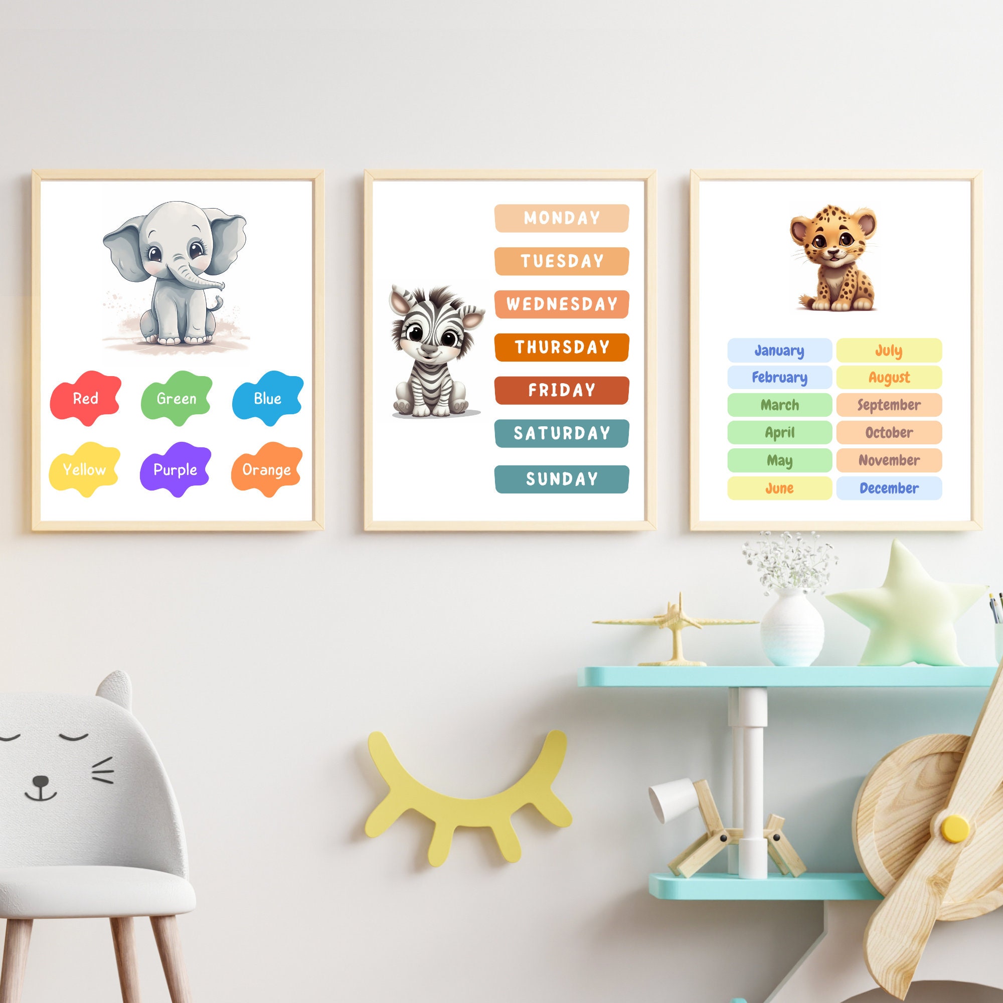 Educational Printables, Safari Educational Posters, Homeschool Learning ...