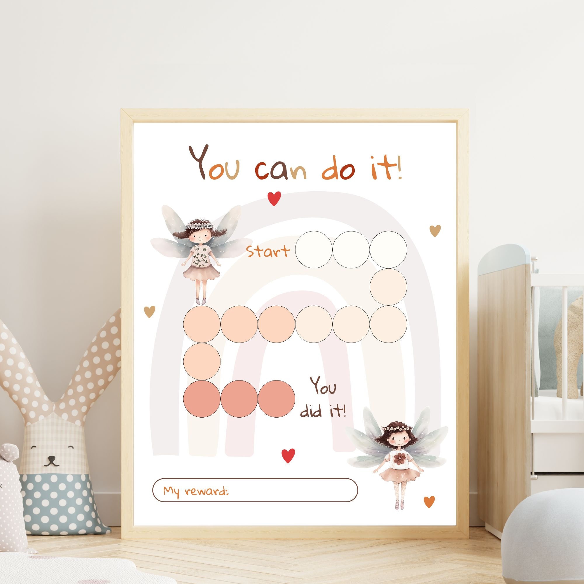 Fairy Reward Chart, Printable Fairy Behavior Reward Chart, Instant ...