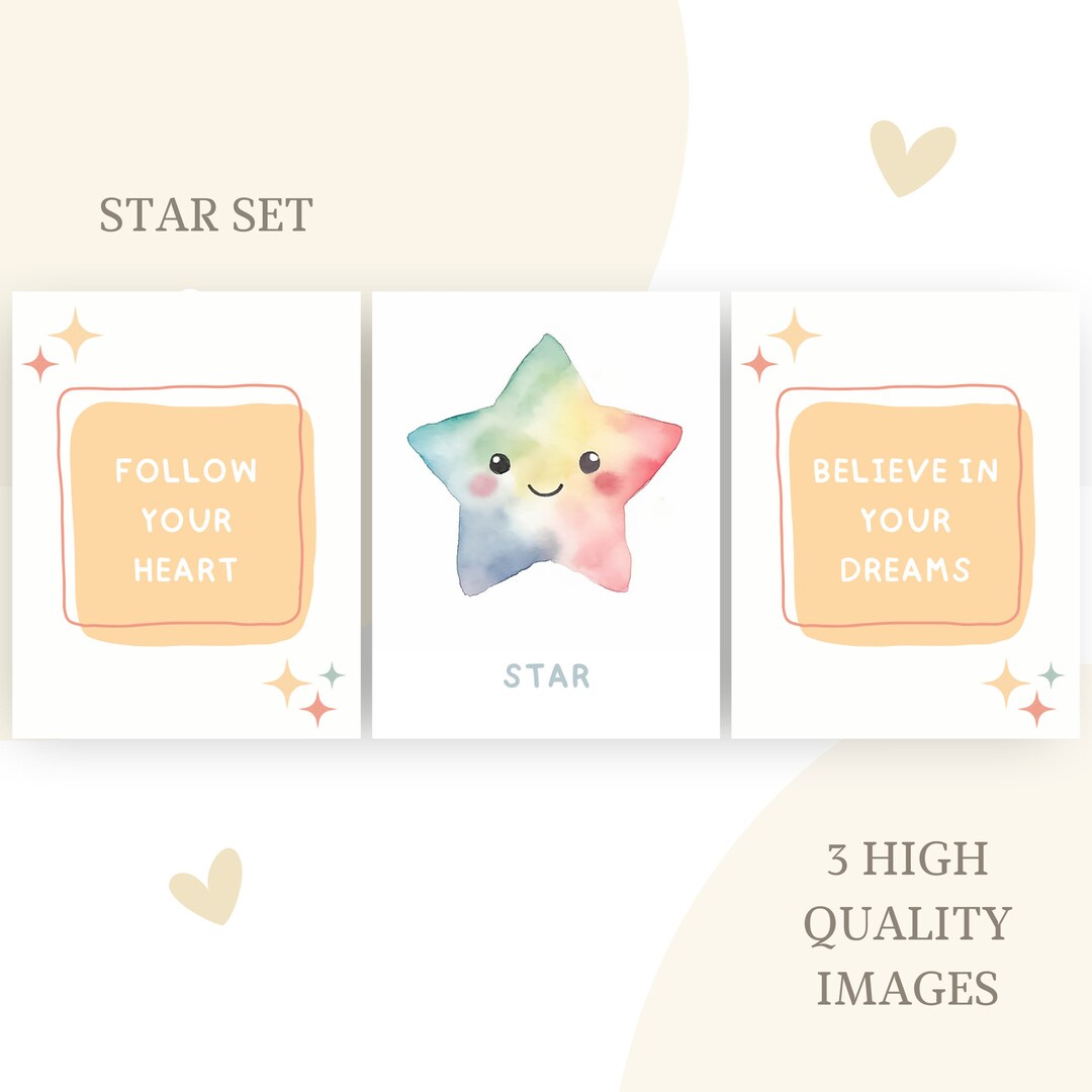 Positive Affirmations for Kids, Smiling Star Printable, Inspirational ...