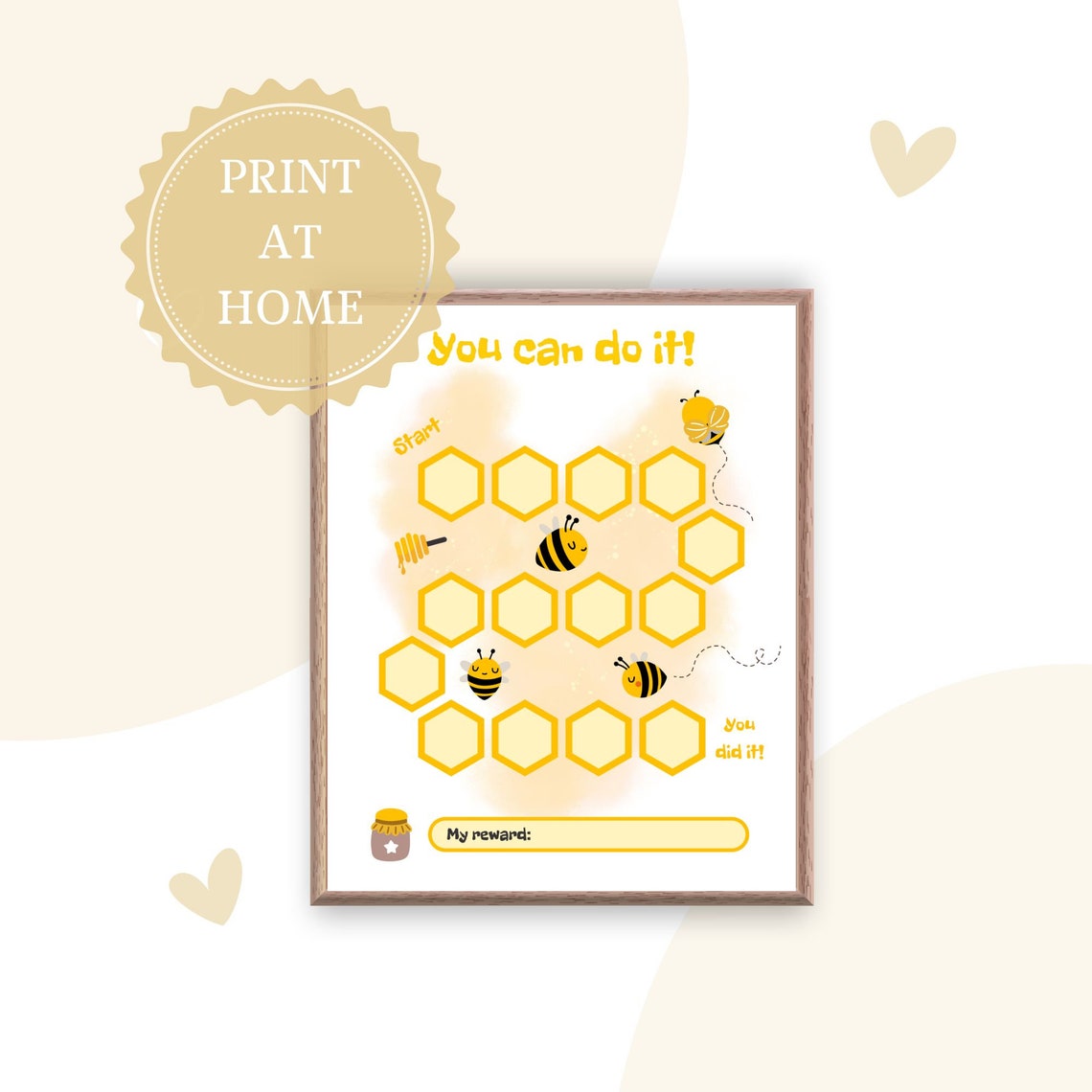 Honey Bee Reward Chart, Reward Chart Kids, Motivate Kids, Kindergarten ...