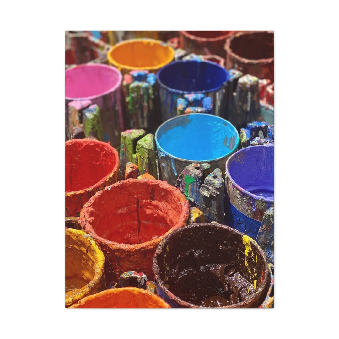 Burst of Colors Paint Cans Home Decor Colorful Art Photography Brooklyn ...