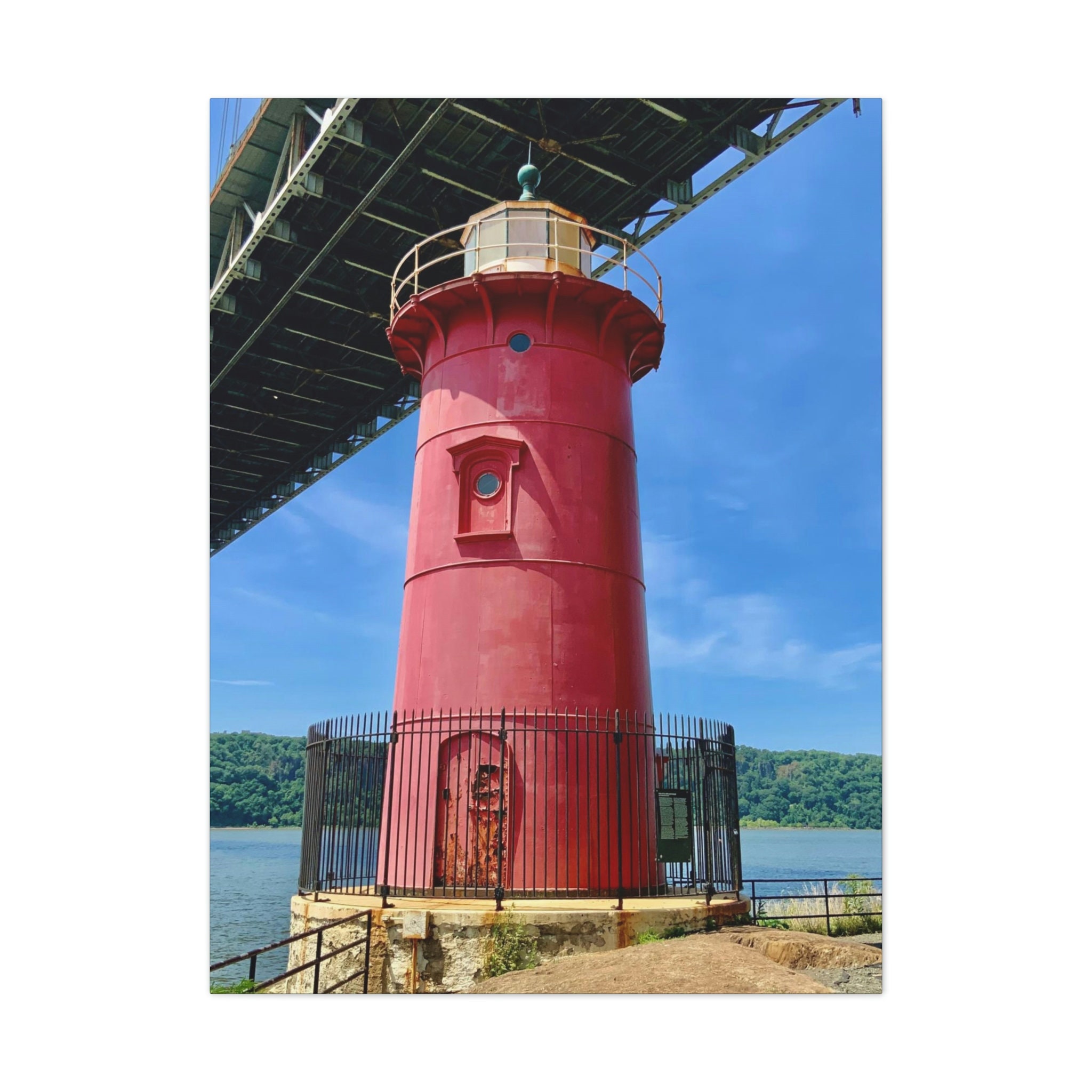 Little Red Lighthouse the Last Lighthouse on Manhattan NYC Lighthouse Beacon Watchtower Hudson ...