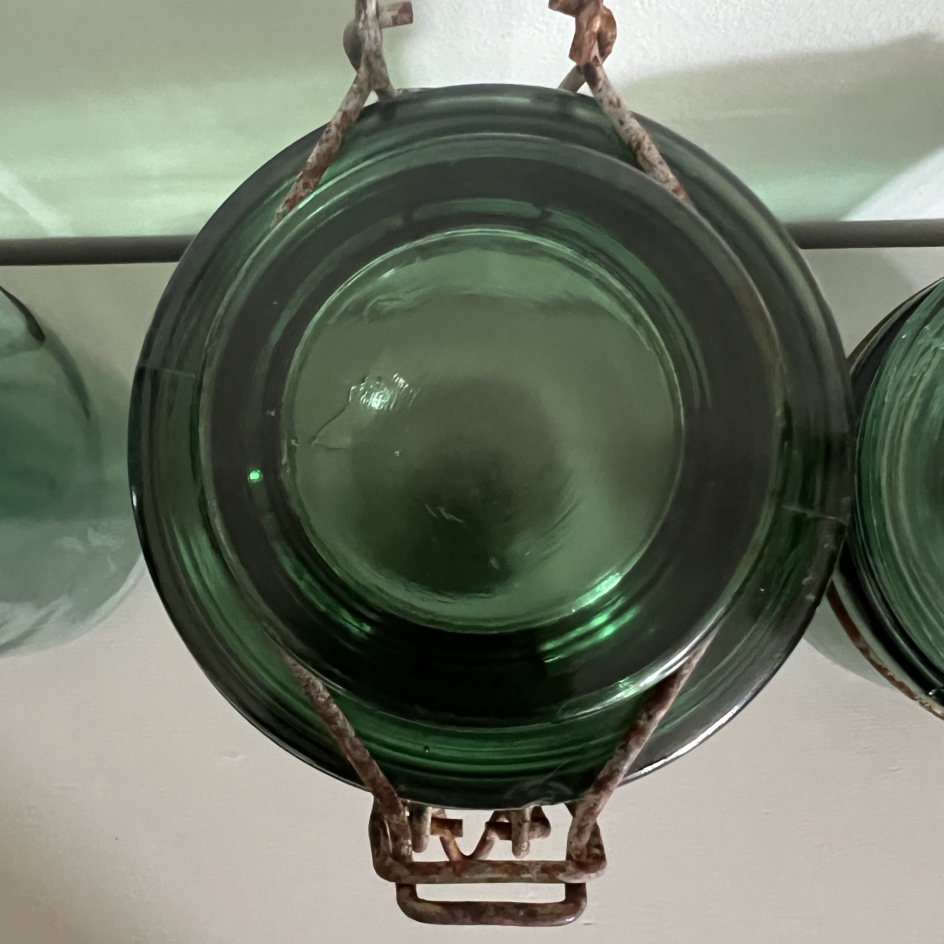 Vintage French Solidex Green Glass Jar/container With Lid 6 Available ...
