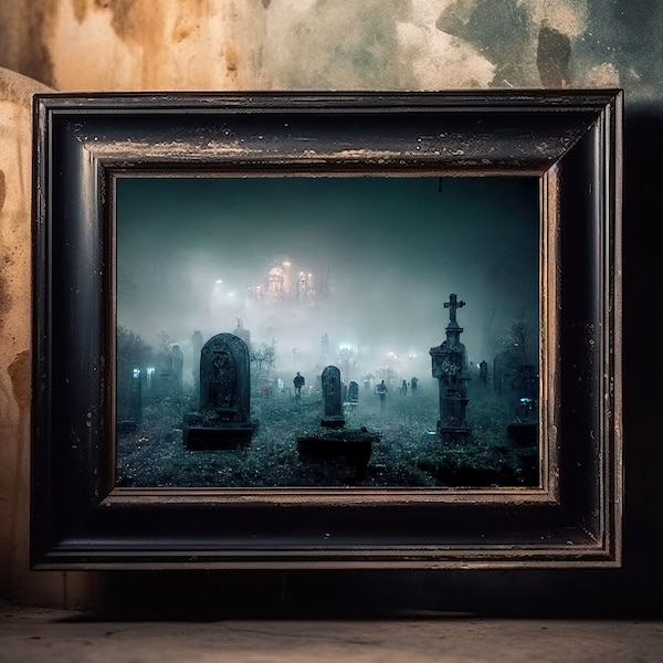 Cemetery Dark Art - Etsy