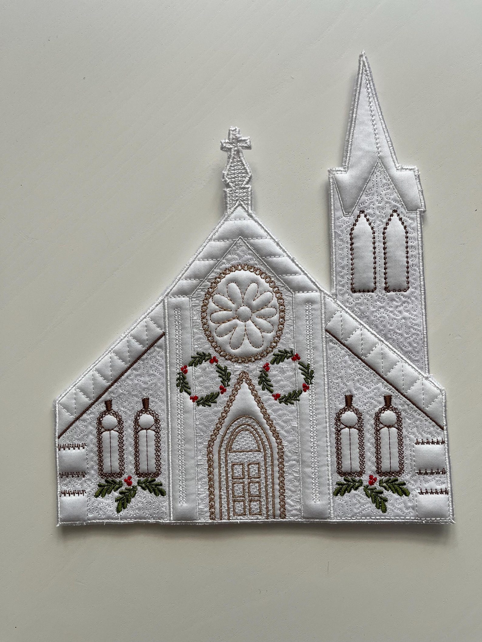 Christmas Village, Town, Trapunto, Advent, Decoration, House, Machine ...