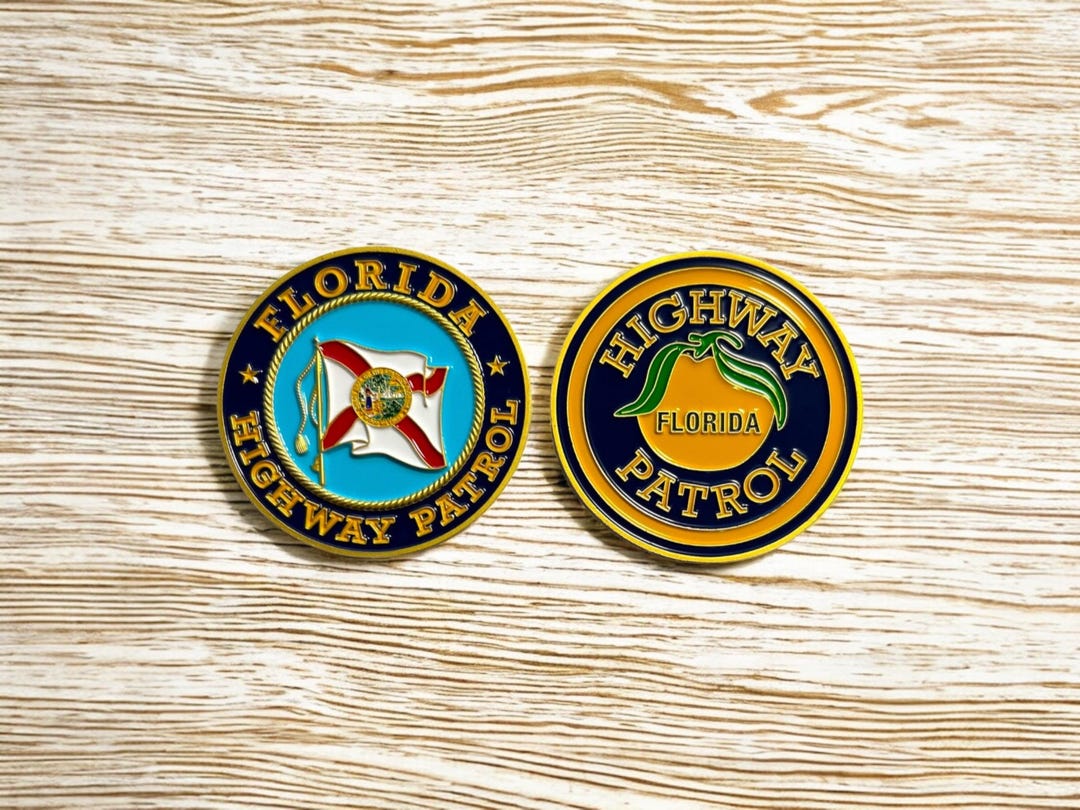 Traditional Florida Highway Patrol Door Decal Shoulder Patch Challenge ...