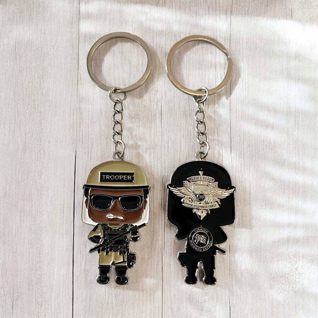 Florida Highway Patrol Quick Response Force Mini Trooper Keychain V2 - Etsy
