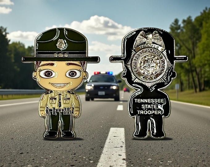 Tennessee Highway Patrol FEMALE Trooper Challenge Coin - Funko Pop ...