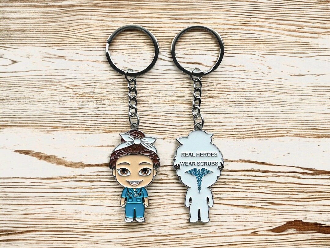 Real Heroes Wear Scrubs Funko Pop Mini Nurse Keychain Doctor Medical ...