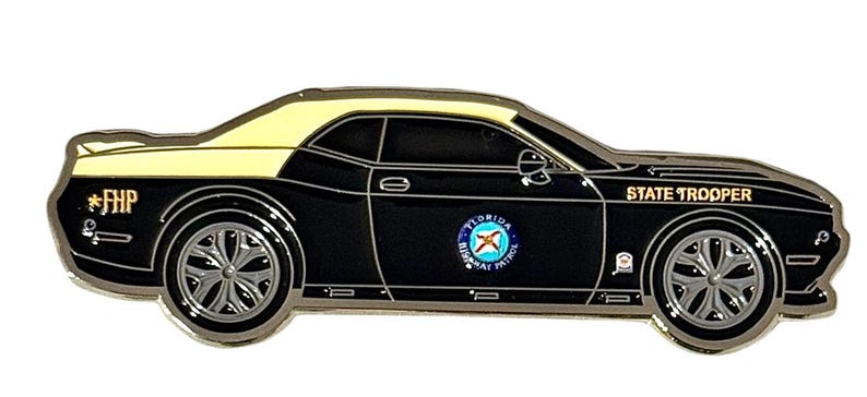 Florida Highway Patrol Dodge Challenger Patrol Car Challenge Coin ...