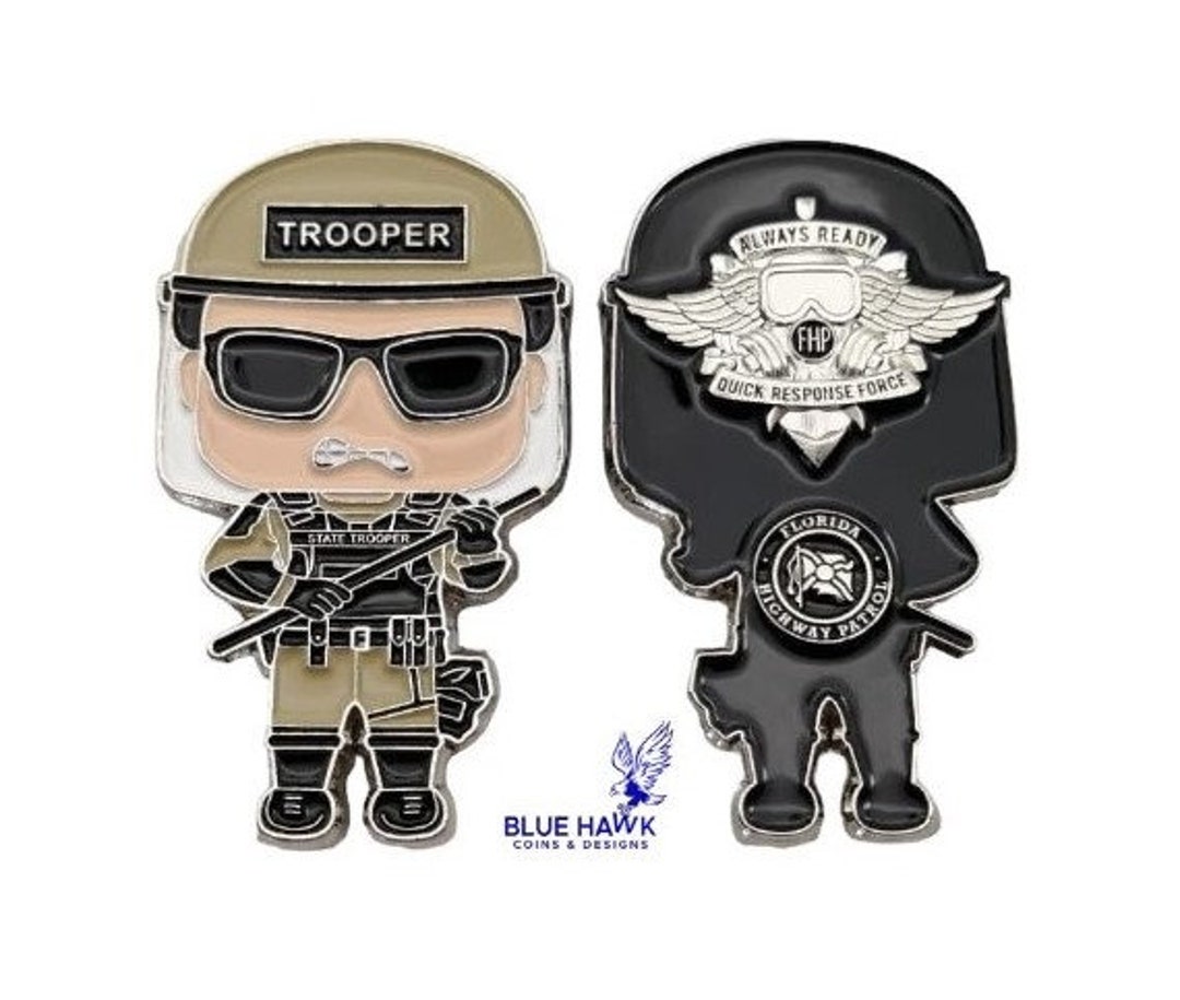 Florida Highway Patrol FHP Funko Pop Mini QRF State Trooper Challenge ...