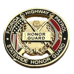 Florida Highway Patrol State Trooper Honor Guard Challenge Coin - Etsy
