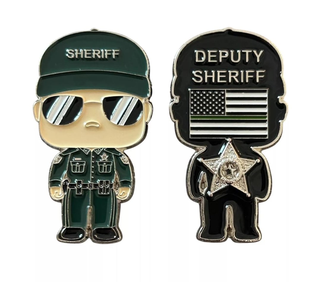 Funko Pop Mini Deputy Sheriff Challenge Coin Collectible Cop Big Head ...