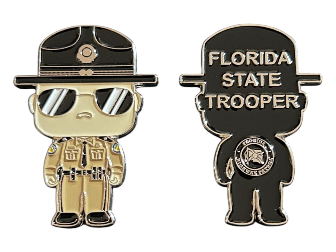 Florida Highway Patrol FHP Funko Pop Mini State Trooper Challenge Coin ...