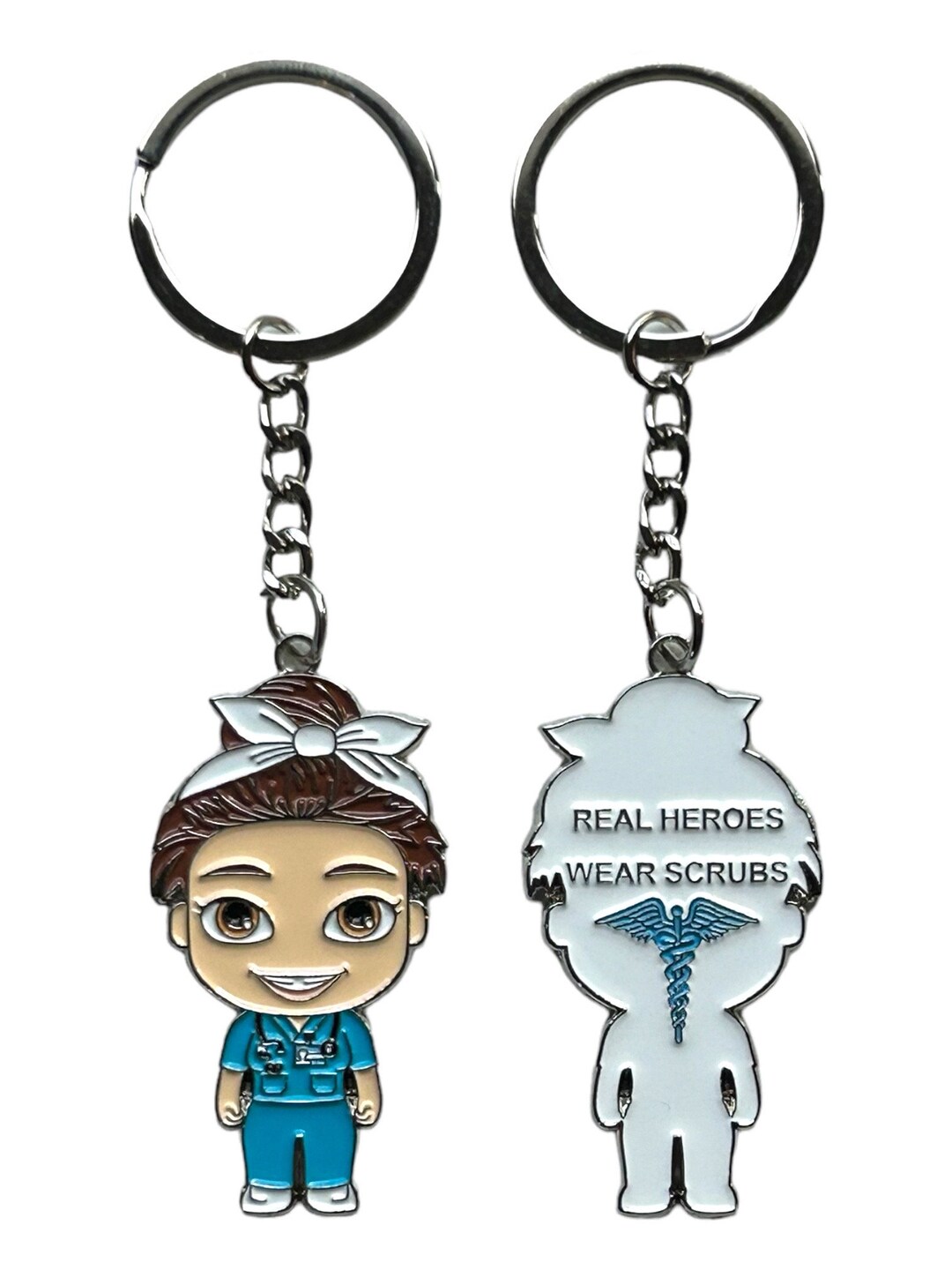 Real Heroes Wear Scrubs Funko Pop Mini Nurse Keychain Doctor Medical ...