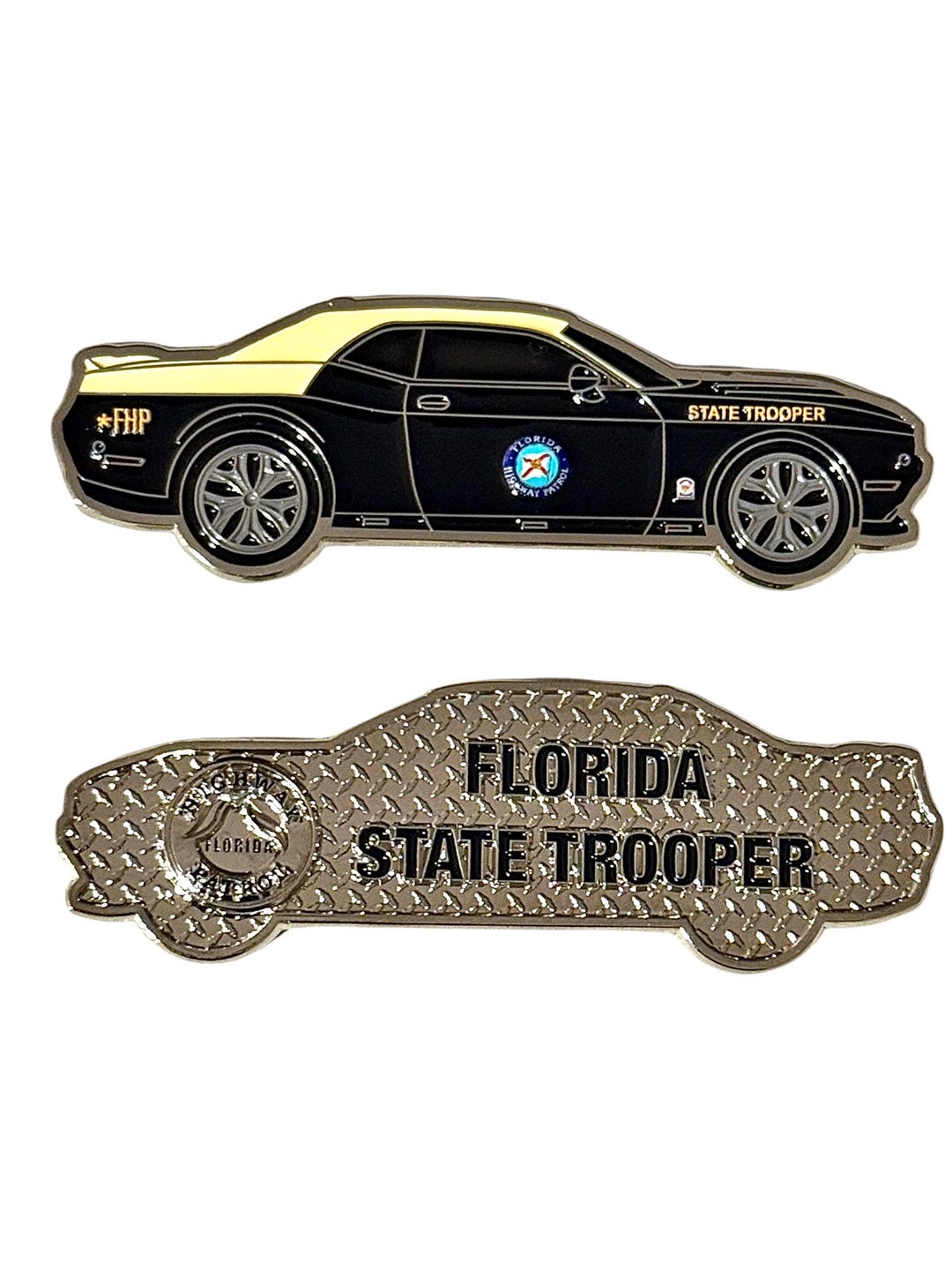 Florida Highway Patrol Dodge CHALLENGER Patrol Car Challenge Coin ...