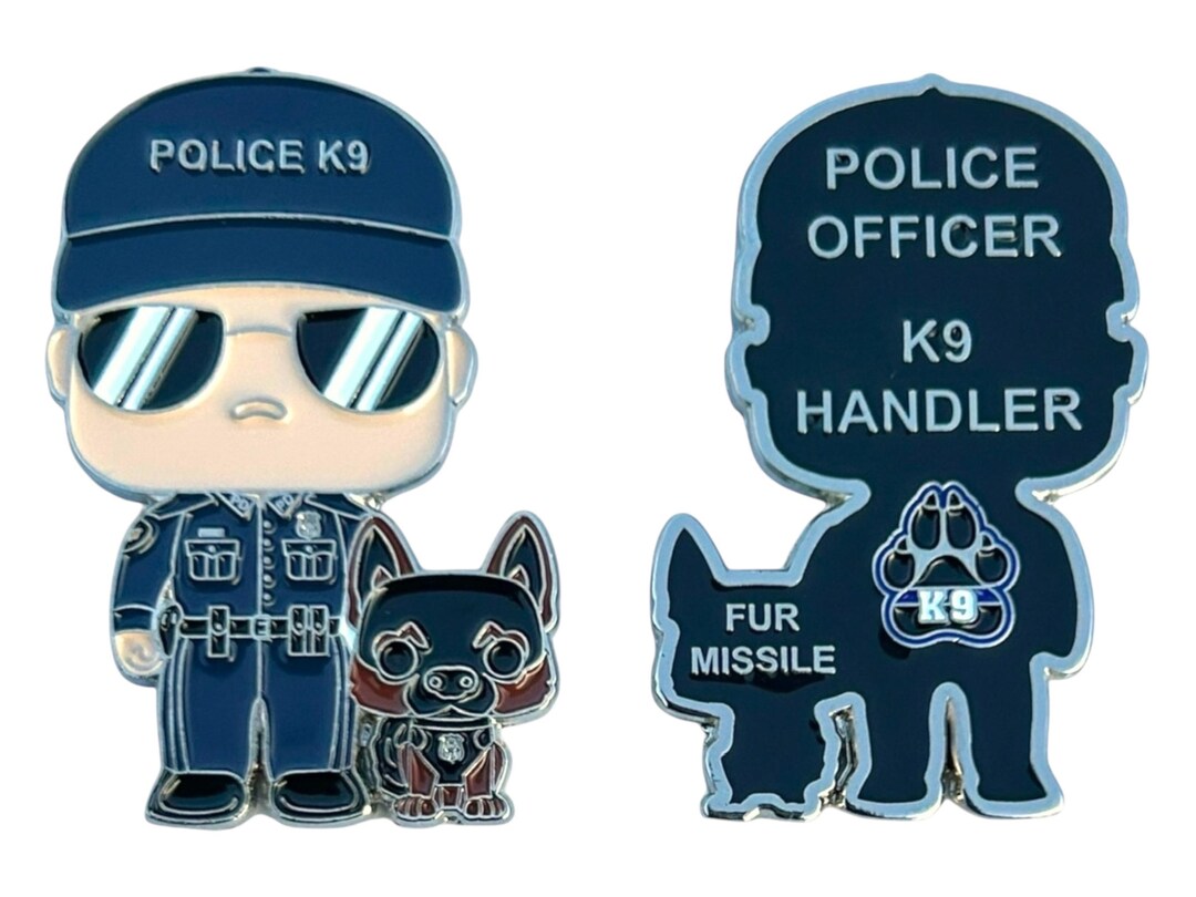 Funko Pop Mini K9 Handler Blue Uniform Police Officer Challenge Coin ...