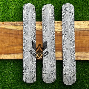 Feather Pattern Damascus Steel Billet, Damascus Bar, Damascus Steel ...