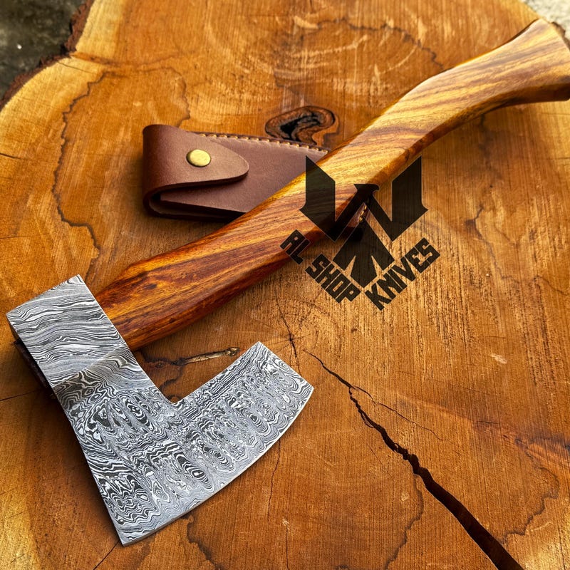 Damascus Axe Hand Made - Etsy