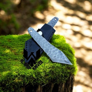 D2 Steel Handmade Utility Knife, Easy to Carry Hand Forged Knife ...