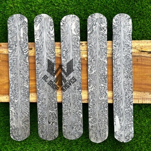 Feather Pattern Damascus Steel Billet, Damascus Bar, Damascus Steel ...