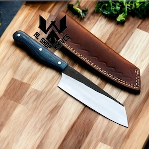 Hand Forged Japanese Style Kitchen Chef Knife, Handmade Kitchen Knives, Damascus Chef Knives ...