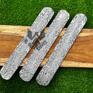Feather Pattern Damascus Steel Billet, Damascus Bar, Damascus Steel ...