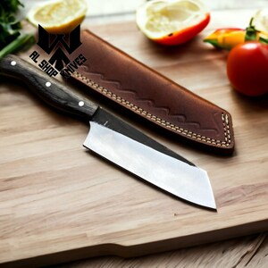 Hand Forged Japanese Style Kitchen Chef Knife, Handmade Kitchen Knives, Damascus Chef Knives ...