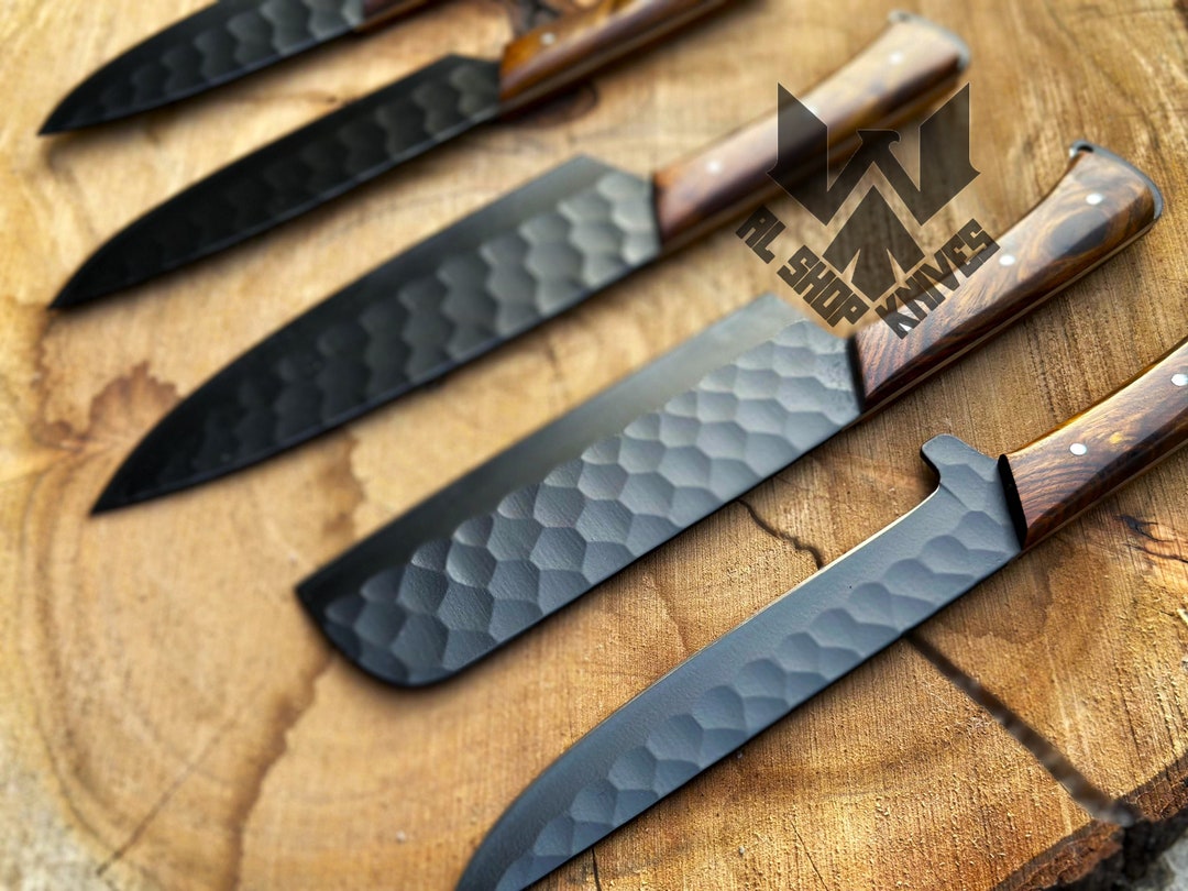 D2 Steel Handmade Chef Set, Hand Forged Kitchen Knives, Chef Knives ...