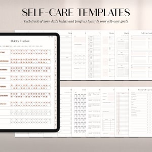Self Care Planner | 480+ Self-care Pages | Digital Self-care Journal ...