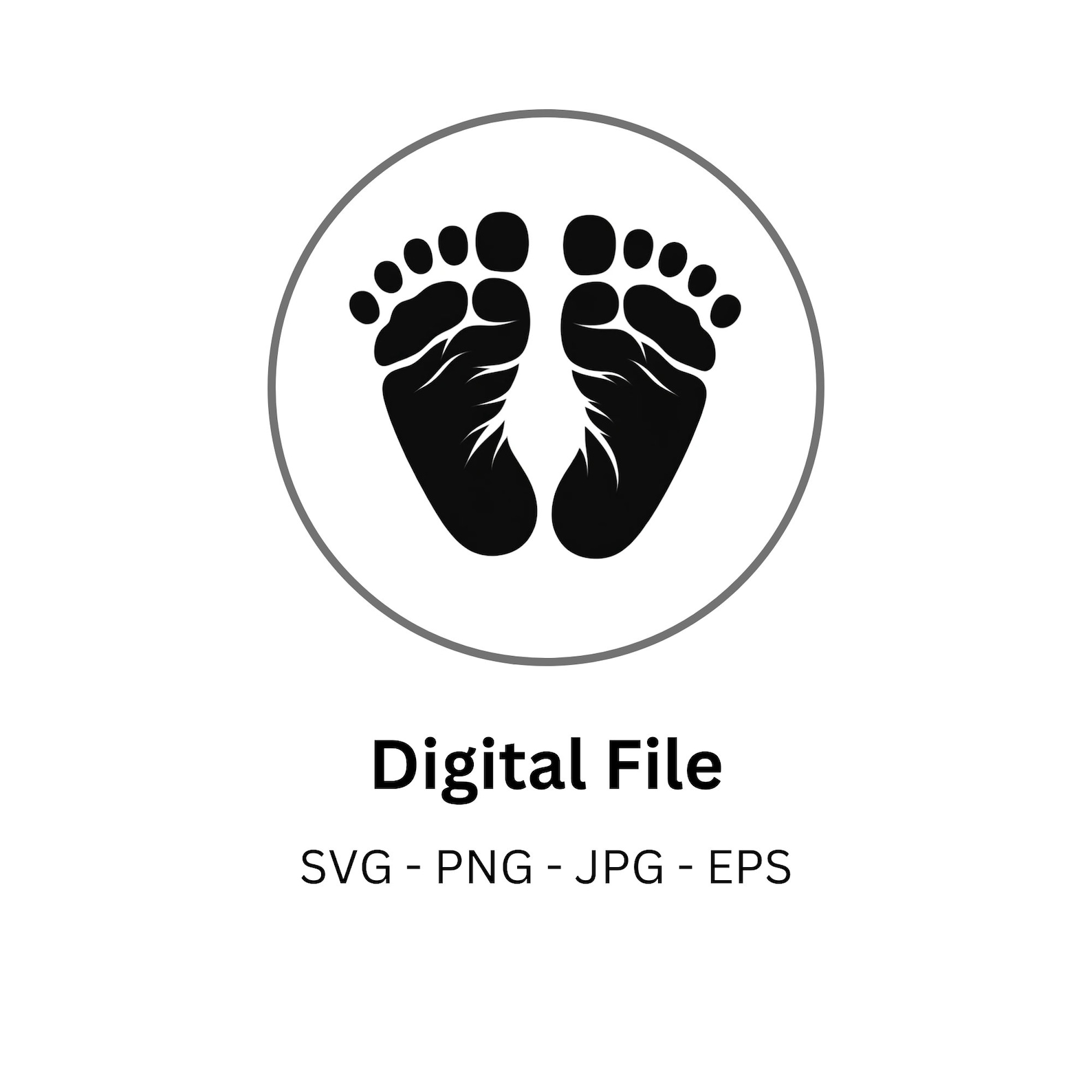 Baby Footprint SVG: Customizable Keepsake (digital Download) - Etsy