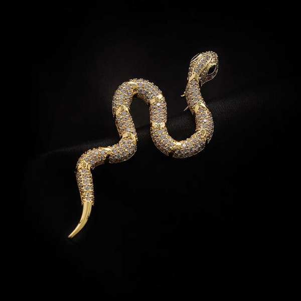 Snake Brooch - Etsy