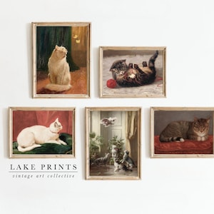 Vintage Country Farmhouse Print SET | Cats Gallery Wall Set | French ...