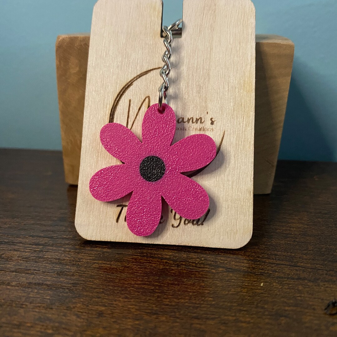 Custom Cherry Blossom Keychain Choose Your Color of Flower Unique ...