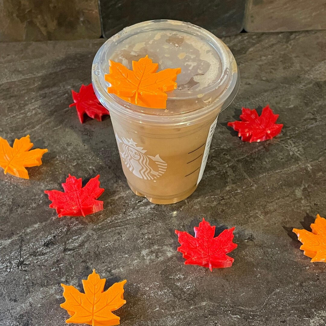 Starbucks Fall Leaf Coffee Cup Cap | 6 Pack | Starbucks Lid Cover | Cap ...
