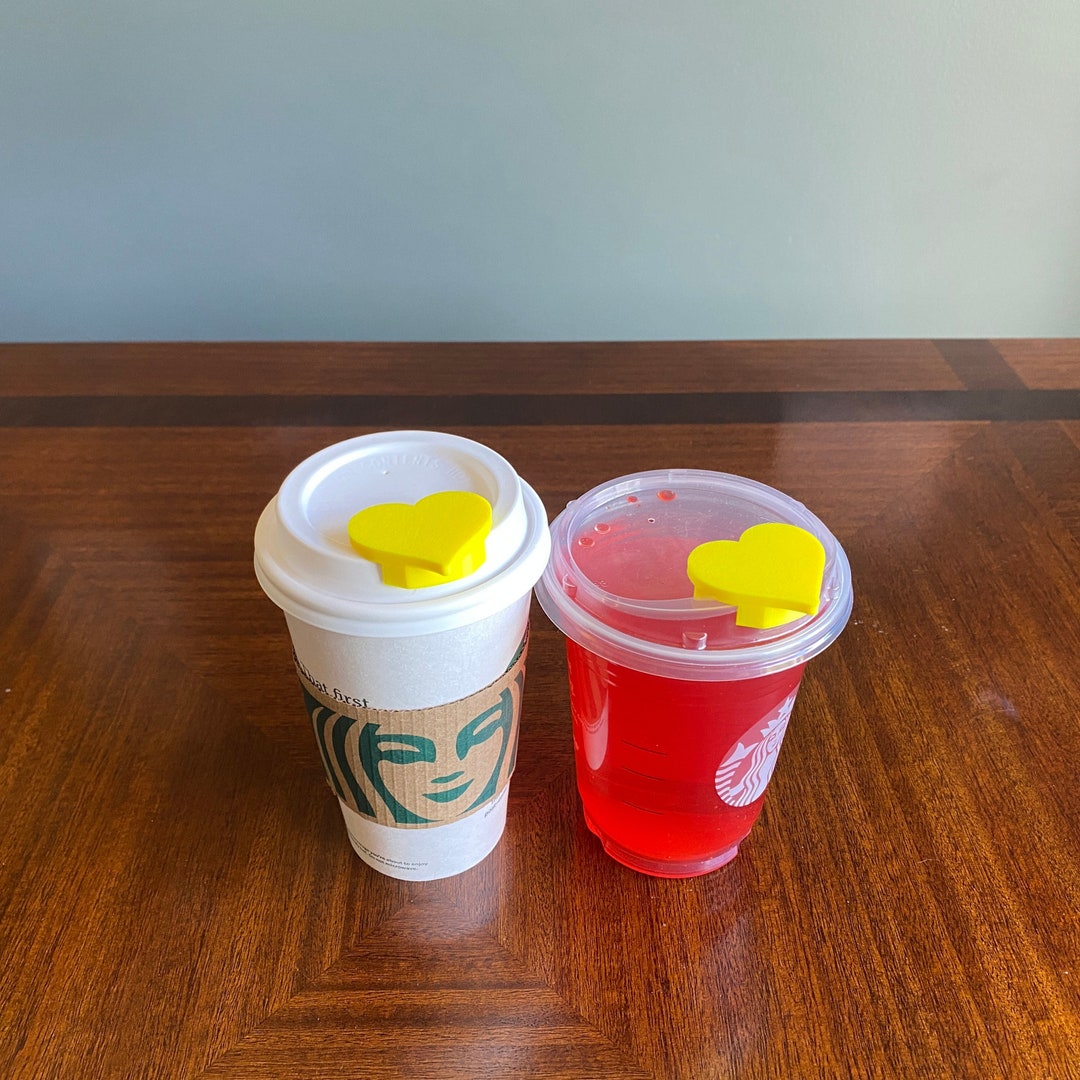 Starbucks Yellow Coffee Stopper Set, Yellow Starbucks Cups Hole Cover ...