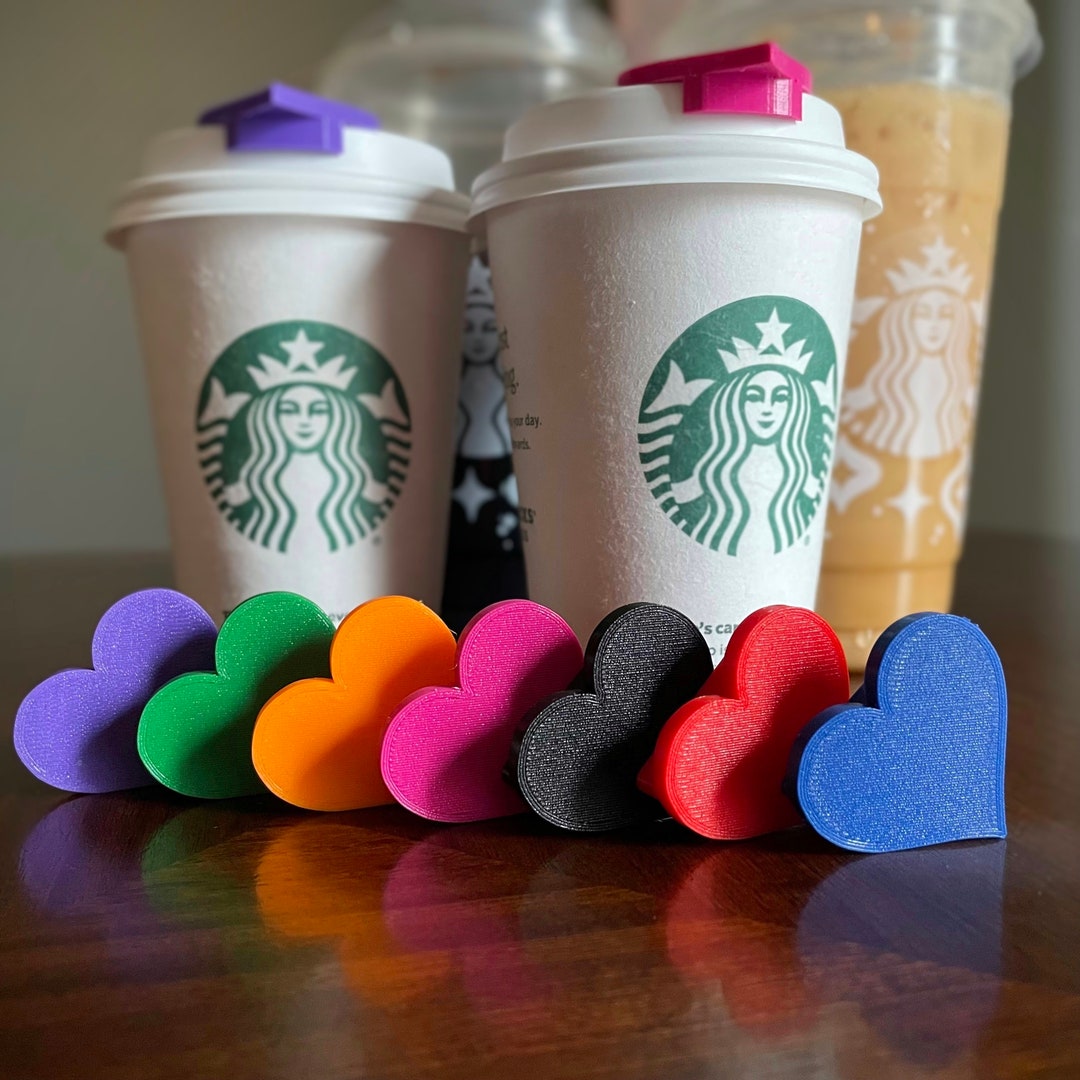 Star Bucks Coffee Cup Stopper Set, Used on Starbucks Throw Away Cups ...