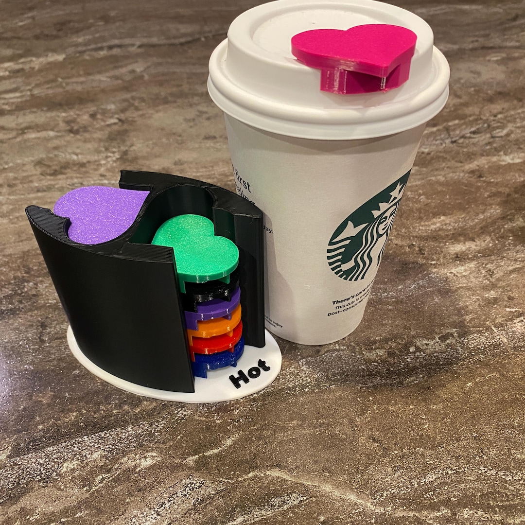 Starbucks Coffee Cup 14 Pack Stopper Set With Holder, Used on Starbuck ...
