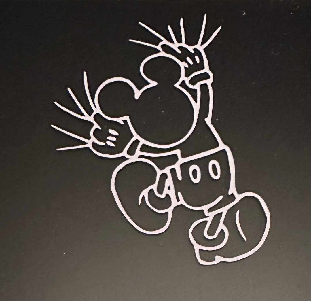 Mickey Inspired Vinyl Sticker - Etsy
